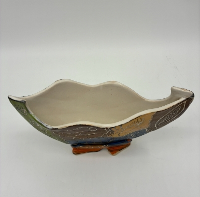 Jo Taylor - Doodles Boat Shaped Vase #15986